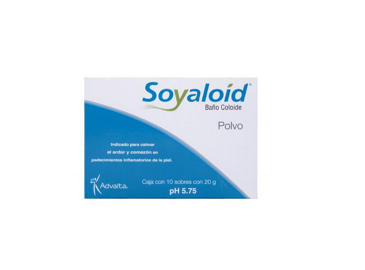 Advaita® . Soyaloid . Baño coloide en polvo. 1 Caja de 10Sobres con 20 ...