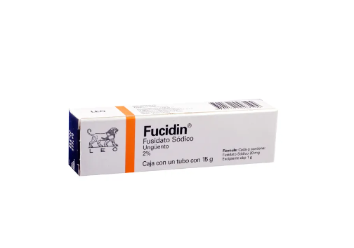 LEO® . Fucidin Ungüento 2% . Ácido Fusídico 2% ungüento . 1 Caja de 1T ...